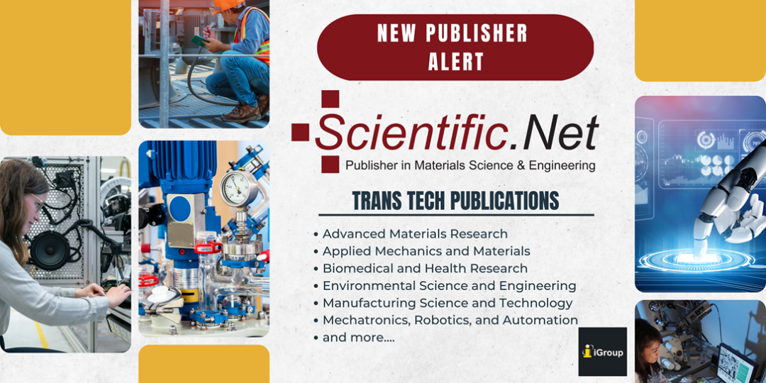 iG Publishing | Trans Tech Publications电子图书数据库 - 长煦信息技术咨询(上海)有限公司 ...